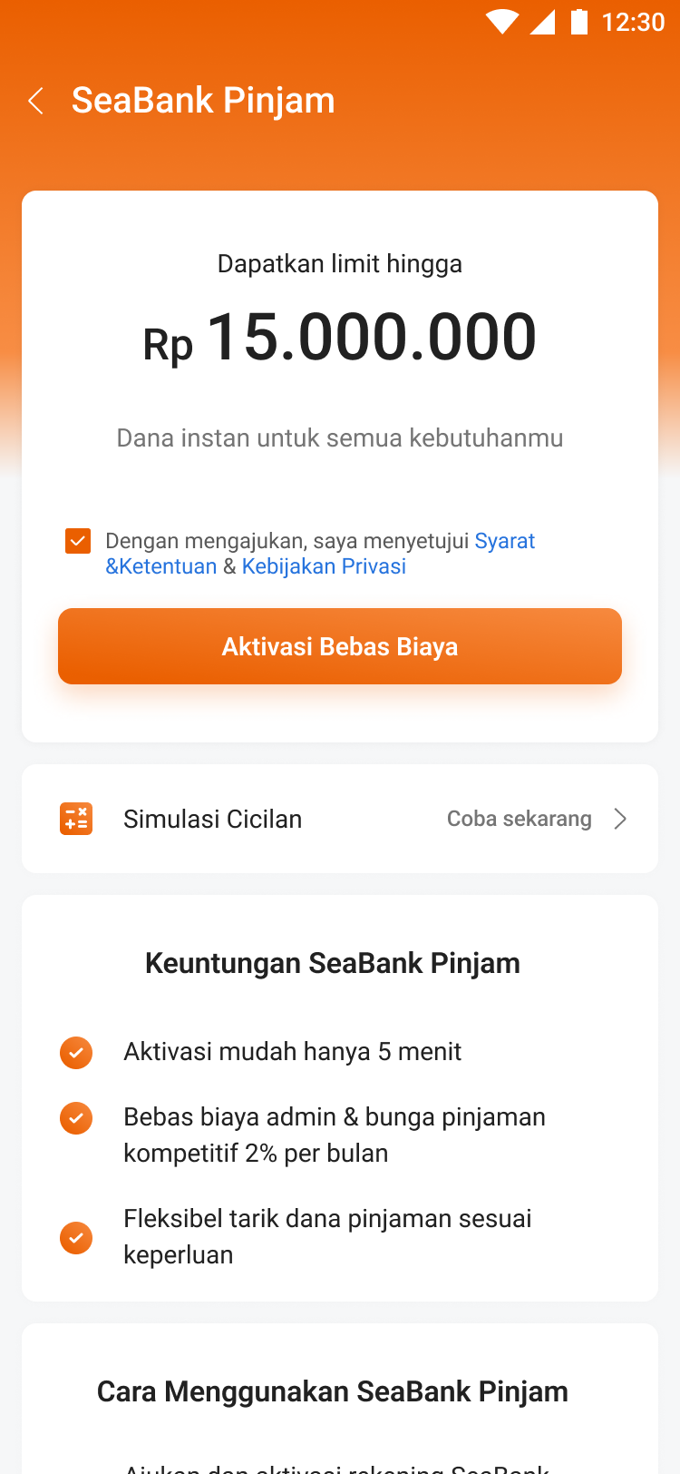 Dana cepat dengan SeaBank Pinjam | SeaBank ID